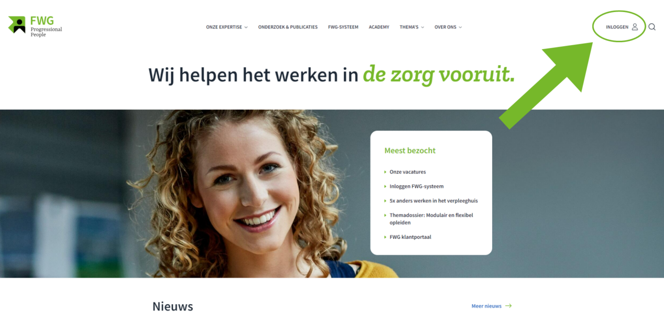 Snel inloggen in het FWG-systeem - FWG Progressional People